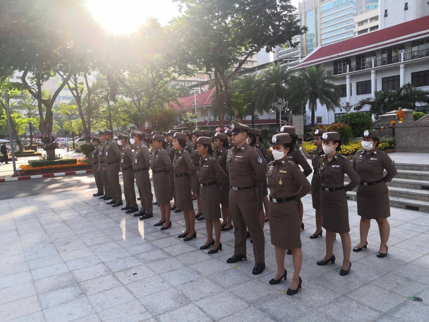 กิจกรรมเคารพธงชาติ - กองแผนงานกิจการพิเศษ