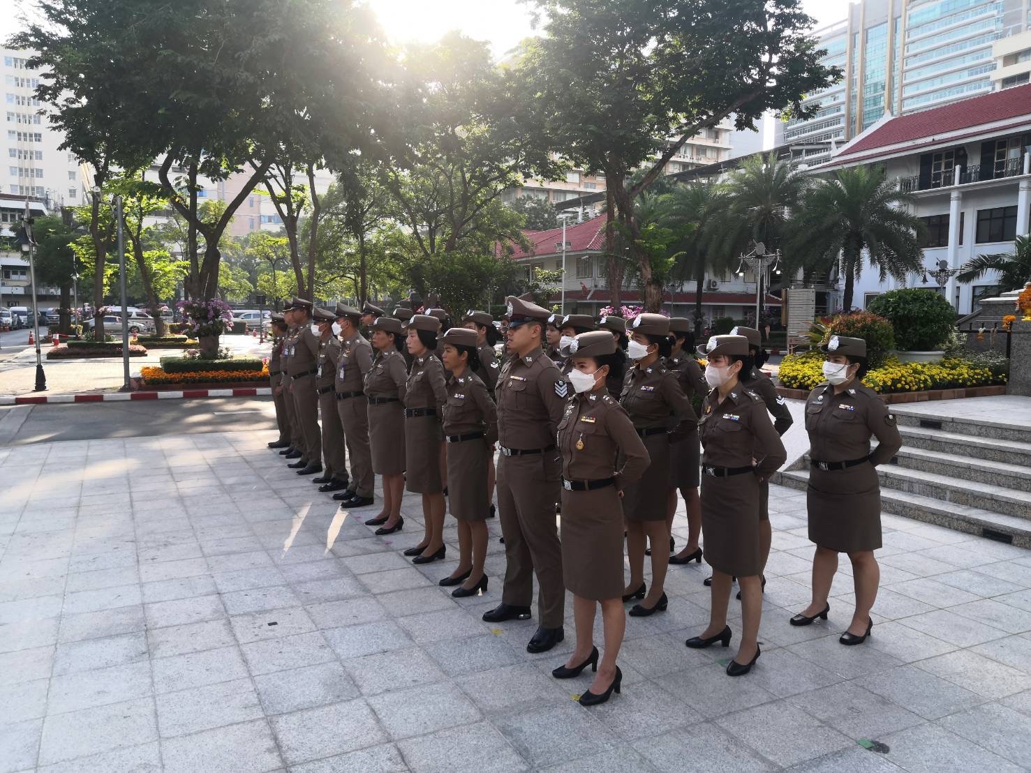 กิจกรรมเคารพธงชาติ - กองแผนงานกิจการพิเศษ