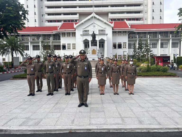 กิจกรรมเคารพธงชาติ - กองแผนงานกิจการพิเศษ